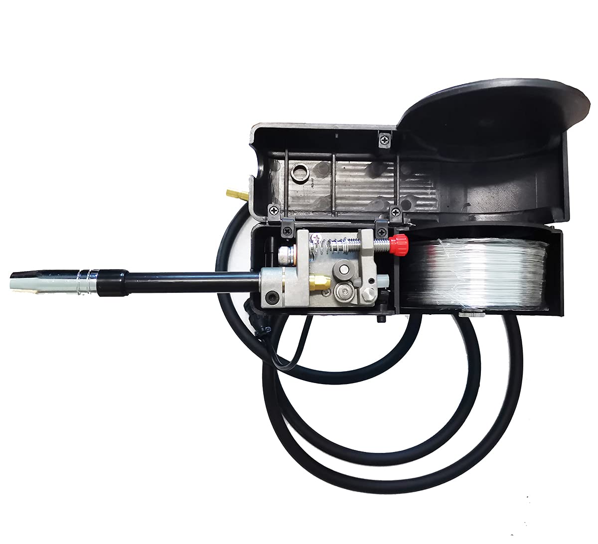 PreAsion Aluminum Spool Gun Mig Torch Fit Miller Millermatic 140 180 211300371 Spoolmate 100 Series with 10ft Cables for Aluminum Stainless Steel Iron with Welding Wire 20 Contact Tips