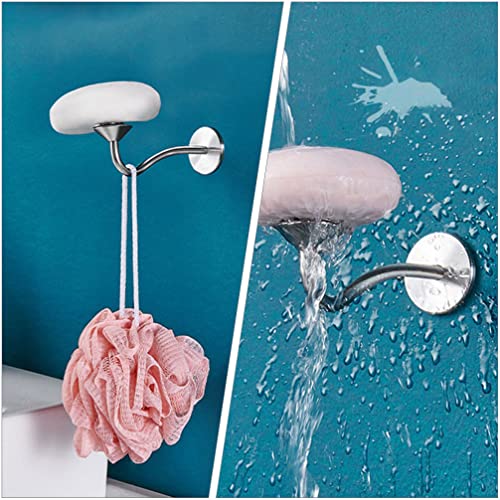 Veemoon Magnetic Soap Holder Shower Soap Holder Bath Soap Liquid Bathing Accessories Soap Bar Holder for Shower Bar Soap Holder Magnetic Wall Soap Holder Stainless Steel Drain Rack