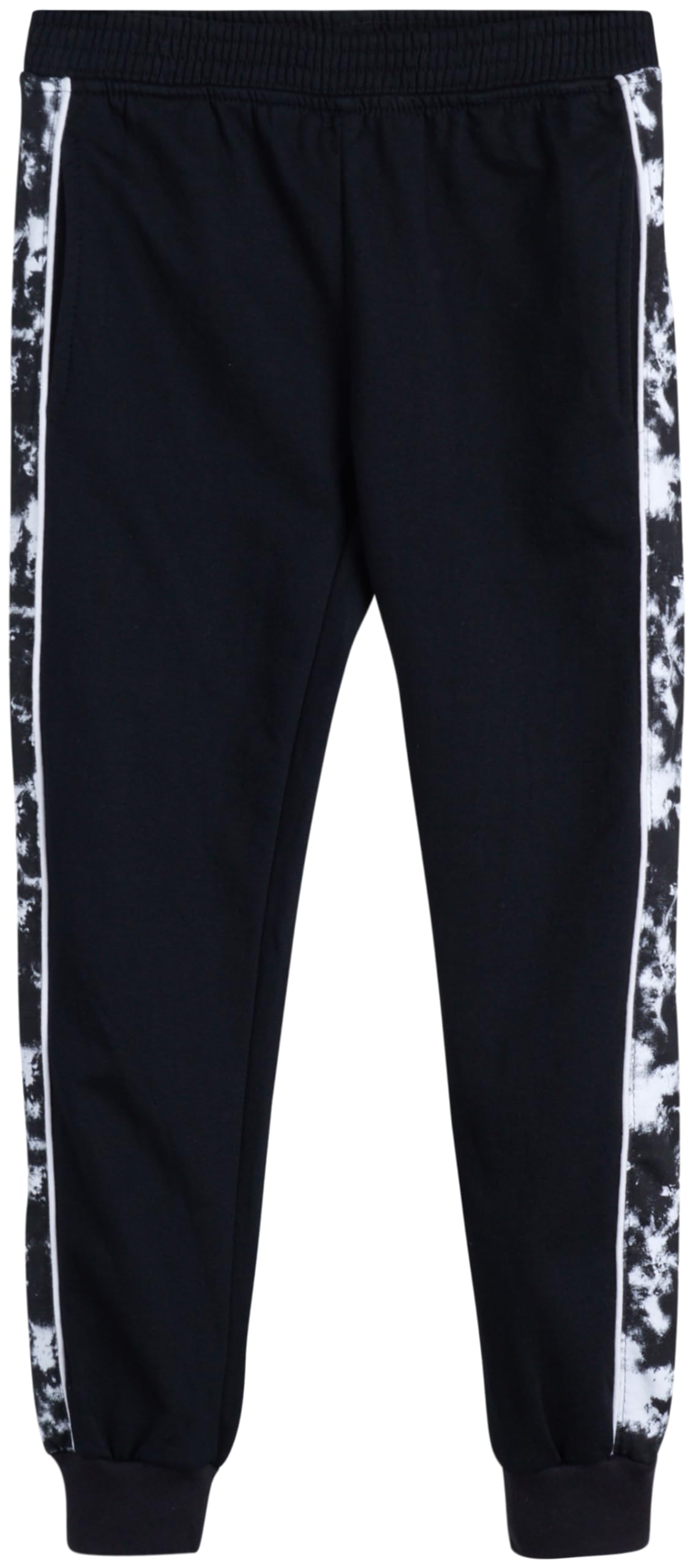 Quad Seven Boys' Activewear Set - Short Sleeve T-Shirt and Jogger Sweatpants, Size 16/18, Black Hype