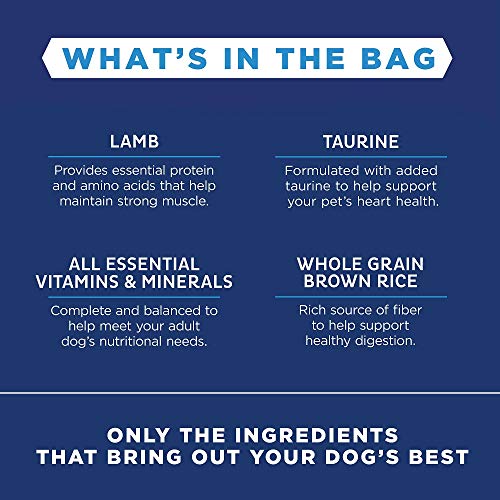 Natural Balance L.I.D. Limited Ingredient Diets Dry Dog Food, Lamb & Brown Rice Formula, 26 Pounds
