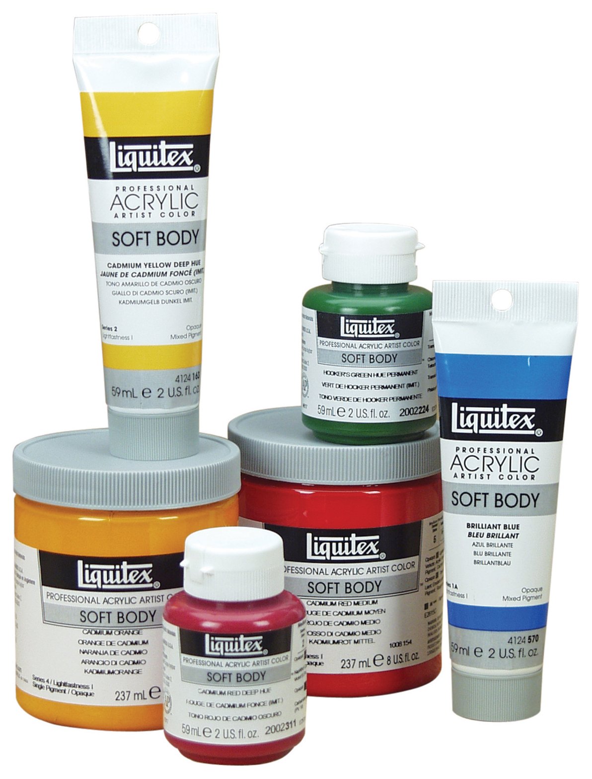 Liquitex Professional Soft Body Acrylic Paint 2-oz jar, Cadmium Red Deep Hue (2002311)