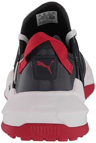 PUMA Men's Gs.One Golf Shoe, White/Navy Blazer/Ski Patrol, 11