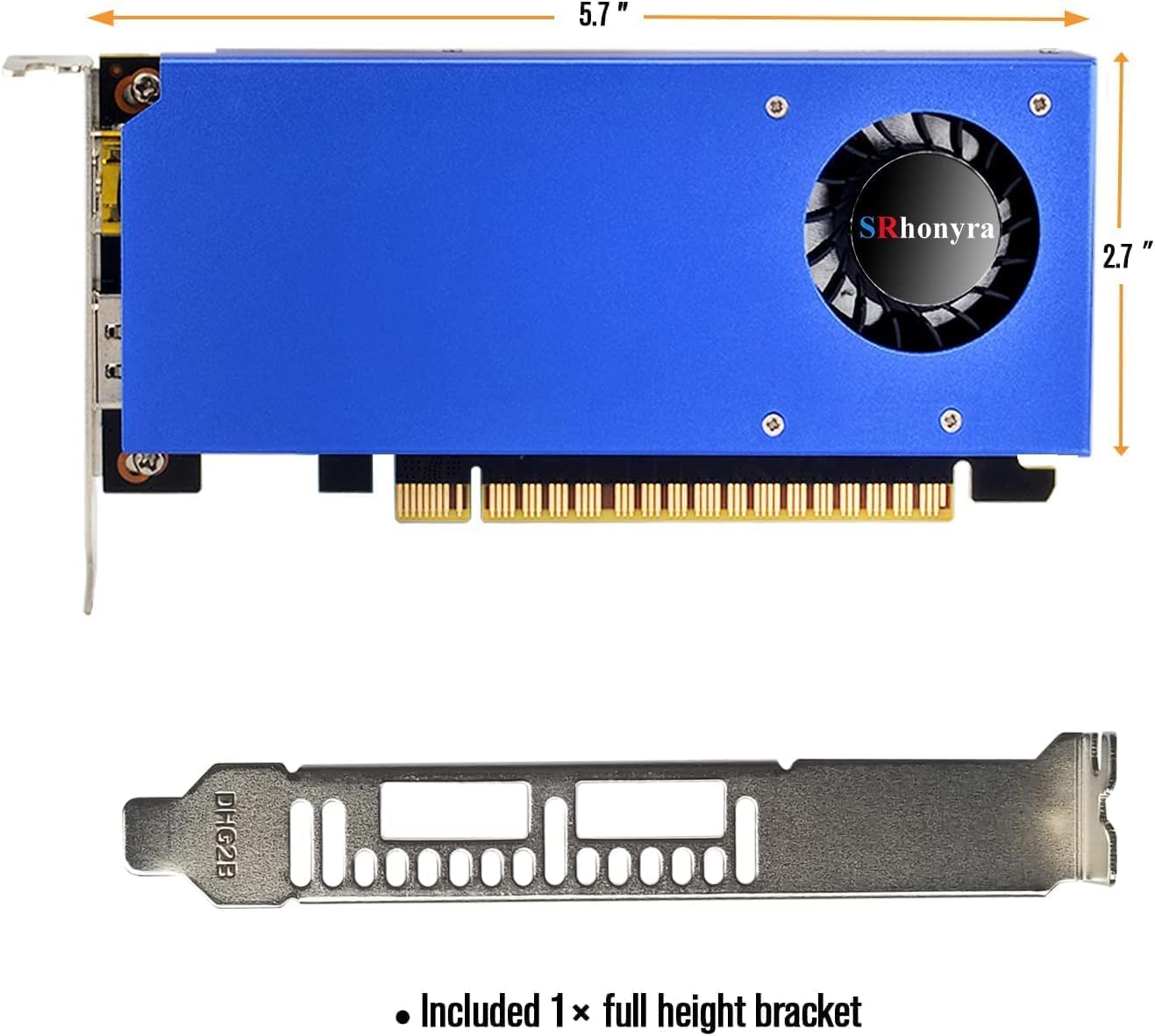 SRhonyra Graphics Card GeForce GTX 1650 LP 4GB GDDR5 Low Profile DP HDMI Multi-Screen Board 128Bit Computer Video Card GPU Super Compact Multi-Display