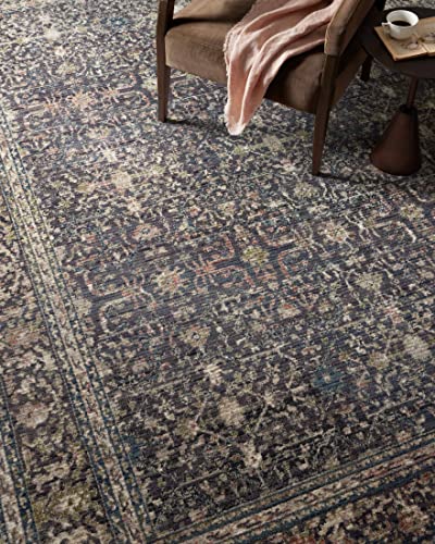 LOLOI Jean Stoffer Bradbury Collection BRU-01 Midnight / Multi 9'-0'' x 12'-0'' Area Rug