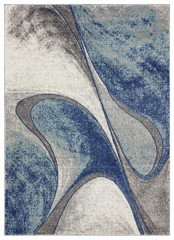 LUXE WEAVERS Tower Hill Abstract Blue 5x7 Area Rug