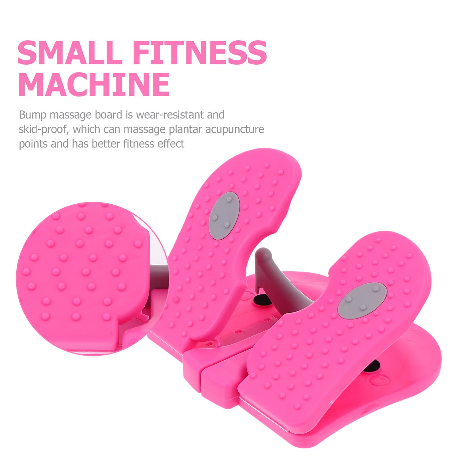 PRETYZOOM Pedal Exerciser, Mini Stepper, Portable Stair Stepper Exercise, Home Mini Stair Stepper Exercise Step Machine(Pink