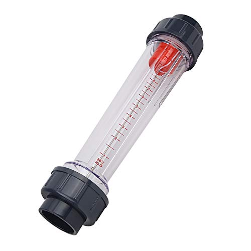 Water Flowmeter, LZS40(D) Tube Type Flowmeter Plastic Tube Type Liquid Flowmeter Waterflow Measuring Tool Waterflow, Science Lab Flowmeters