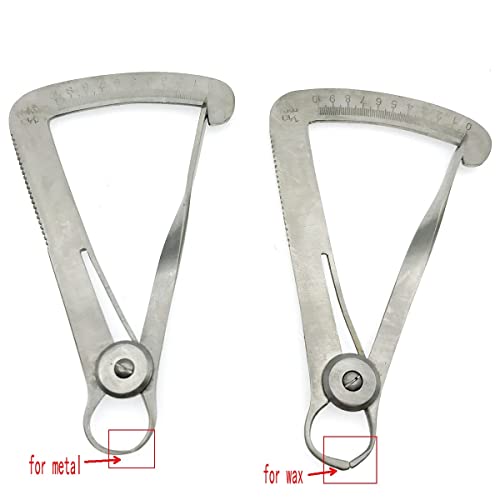 Stainless Steel Inside Calipers Gauge Measuring Caliper 0-10mm Rubber Sheet for Diamonds Jewelry Stones Measure Tools