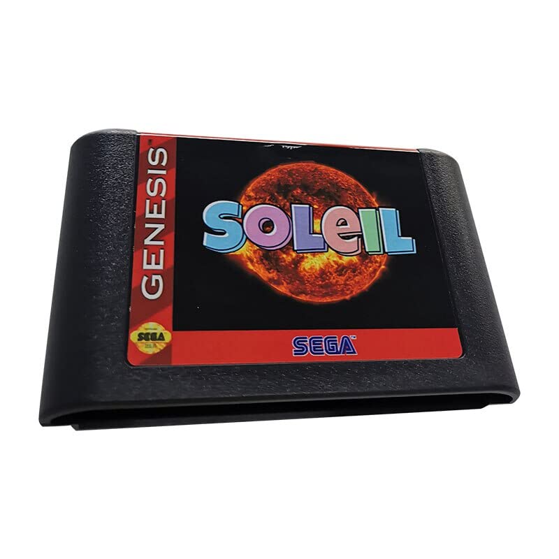 Soleil - Video Game Card for Sega Megadrive Geneis Game Cartridge