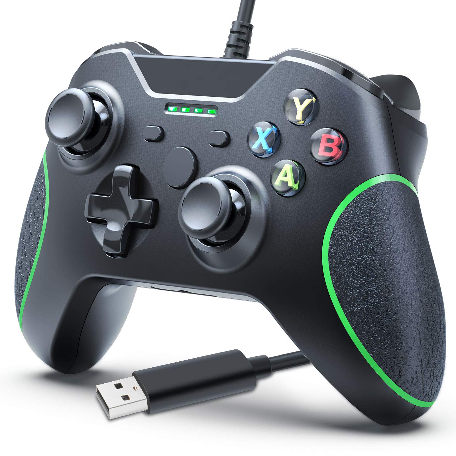Nolansend Wired Game Controller,High Performance USB Gamepad Remote Joystick Controller with Dual Vibration,Wired Gmme Controller for PC(Win7/8/10)