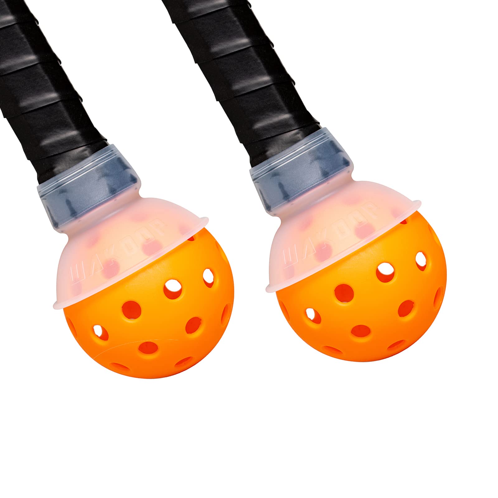 Silicone Pickleball Ball Retriever, Pickleball Paddle Accessory to Pick Up Pickleball Balls without Bending Over, 2 Pack, Transparent