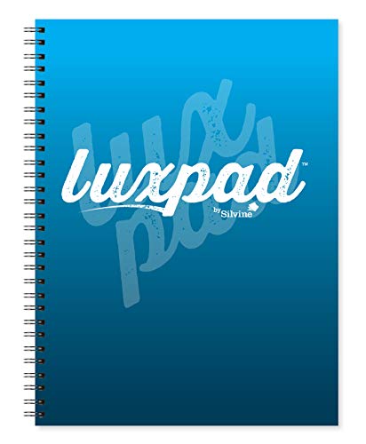 Luxpad A4 Twin Wire Casebound Notebooks in 3 Assorted Colours with 140 Feint Ruled Pages. [Pack of 6]