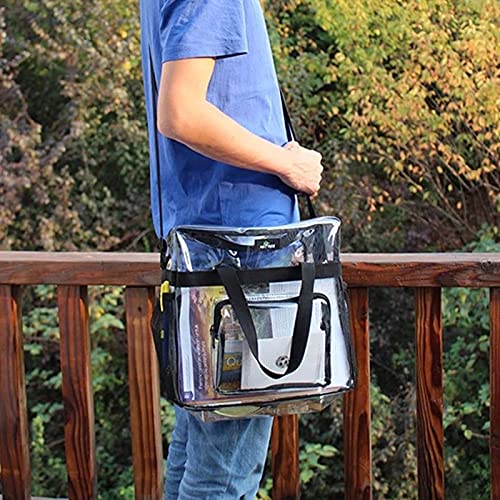 Portable Transparent Shoulder Crossbody Bag Tote Satchel Handbag for Women Lady