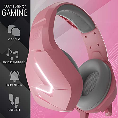 Orzly Gaming Headset for PC and Gaming Consoles PS5, PS4, Xbox Series X | S, Xbox ONE, Nintendo Switch & Google Stadia - Stereo Sound with Noise Cancelling Mic - Hornet RXH-20 Nakuru Edition (Renewed)