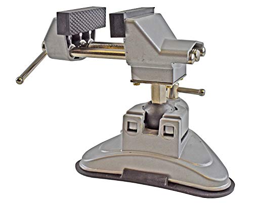 Yost Tools Yost V-275 Portable Vacuum Base Vise, Pivots Multi-Angle, 2.75β Jaw Width, (1 Pack), Silver