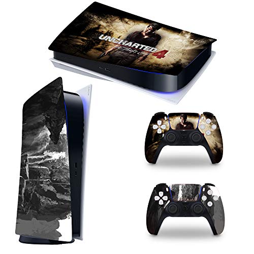 PlayStation 5 Skin Set β Battle Guner - HD Printing Vinyl Skin Cover Protective for PS5 Standard Edition Console and 2 PS5 Standard Edition Controller