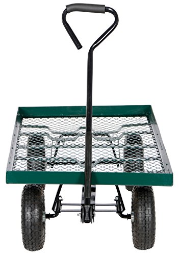 Vestil LSC-2448-PT Steel Service Cart, Pneumatic Wheels, 500 lbs Load Capacity, 36" Height, 51" Length X 24" Width