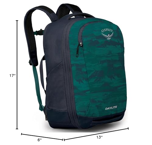 Osprey Daylite Expandable 26+6 Travel Backpack, Night Arches Green, O/S
