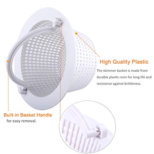 Wadoy Above Ground Pool Skimmer Basket, π ππππ€π¬ Pool Filter Baskets Replacement Compatible with Hayward SP1091WM, Compatible with Pentair HydroSkim 513330