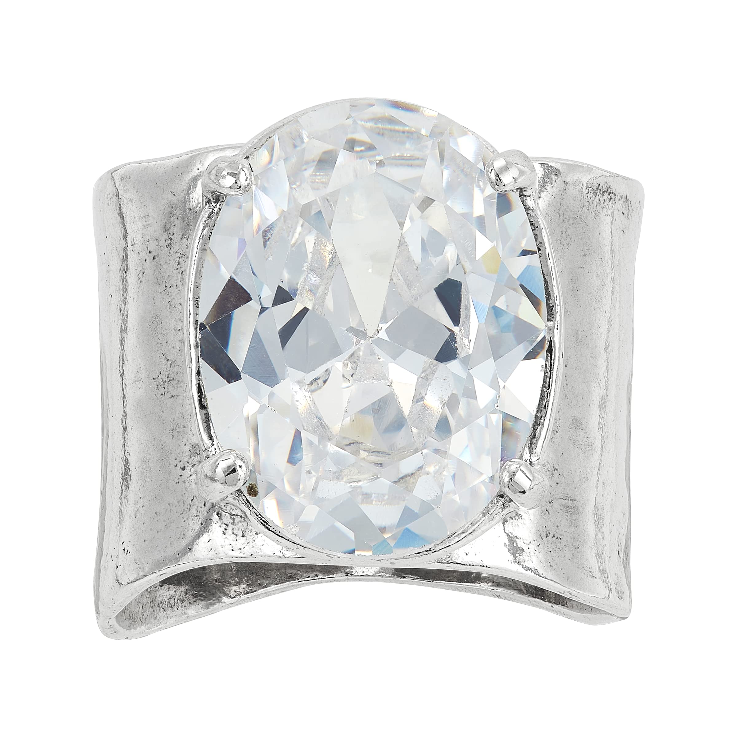 Silpada 'Enchant All' Sterling Silver Cubic Zirconia Ring, Size 7, Size 7