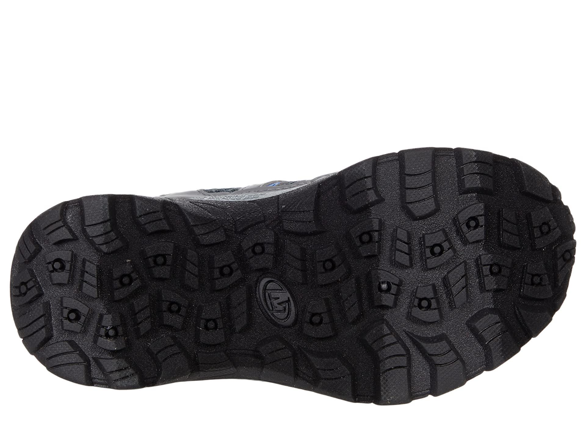 Merrell unisex child Oakcreek Mid Lace Waterproof Hiking Boot, Charcoal, 4.5 Wide Big Kid US
