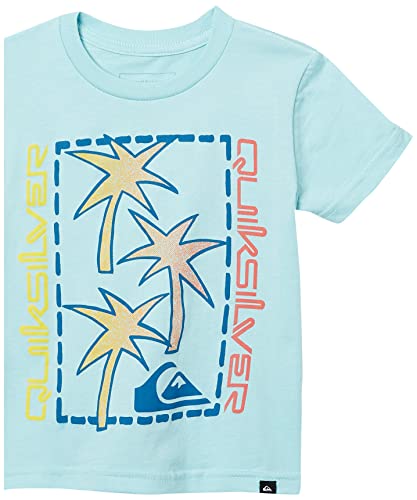 Quiksilver Boys' Neon Palms Tee Shirt, Angel Blue, 5