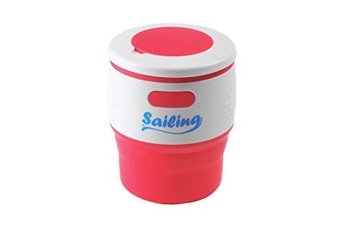 Sailing Collapsible Portable Reusable Silicone 12 fl oz Drinking/Coffee Cup/Mug. 100% food grade silicone. BPA Free (Rose Red)