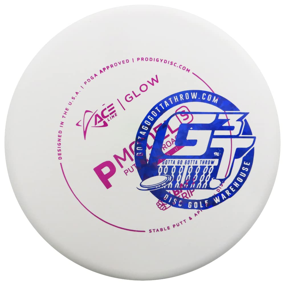 Prodigy Discs Factory Second Ace Line Glow Base Grip P Model S Putter Golf Disc [Colors and Hot Stamps Will Vary] - 170-175g