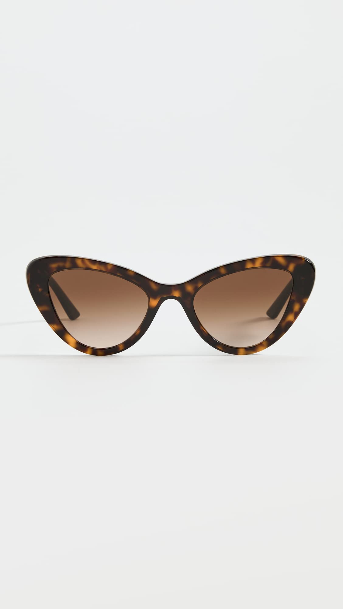 Prada Women's Cat Eye Sunglasses, Dark Havana Black, One Size