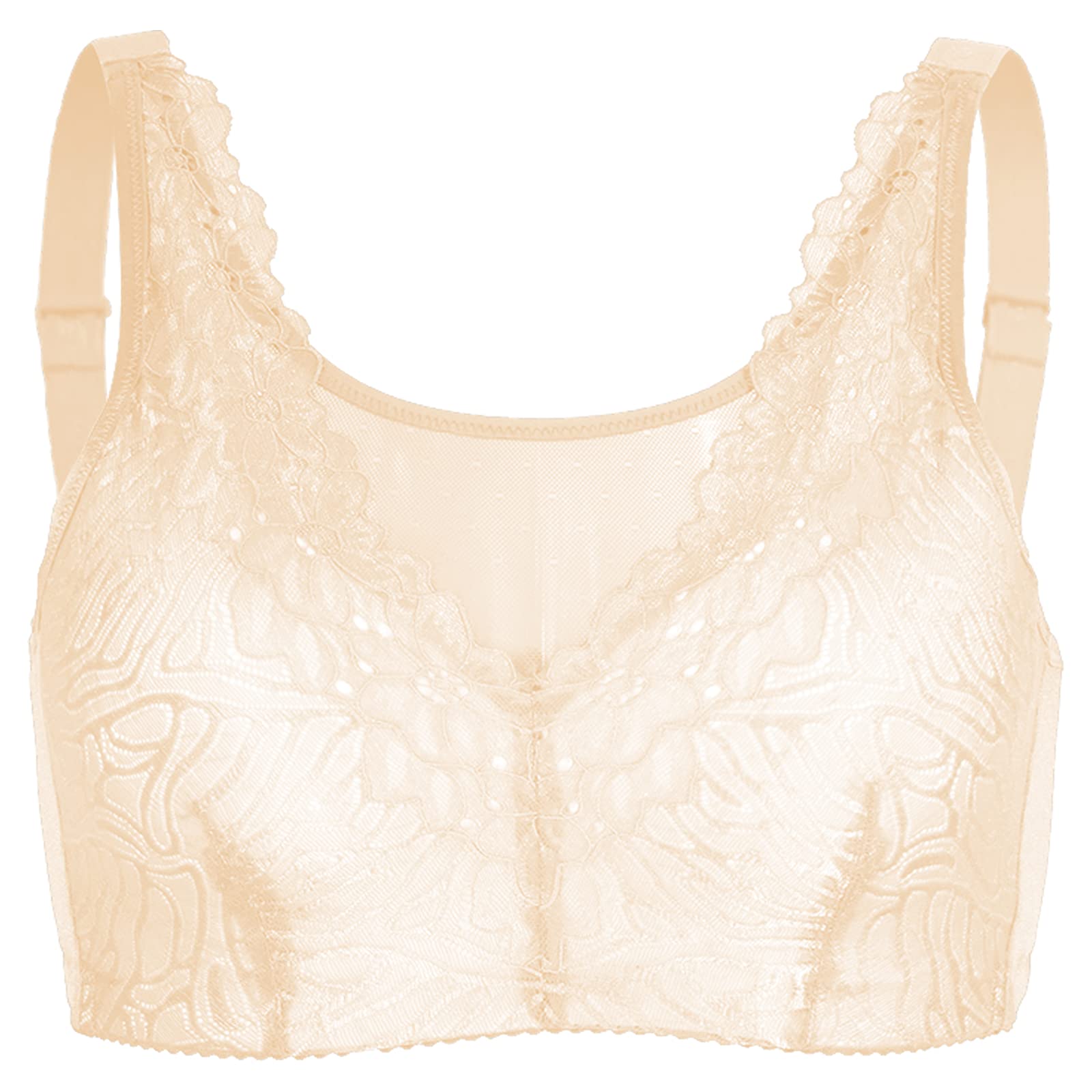Mastectomy Bra for Women with Pockets for Prosthesis Mastectomy Silicone Breast Prosthesis Women (38/85C, beige)