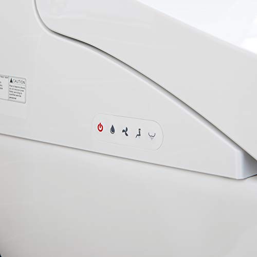 WOODBRIDGE B0960S Auto Flush, Auto Open & Auto Close, 1.28 GPF Single Flush Toilet with Intelligent Smart Bidet Seat and Wireless Remote Control, Chair Height