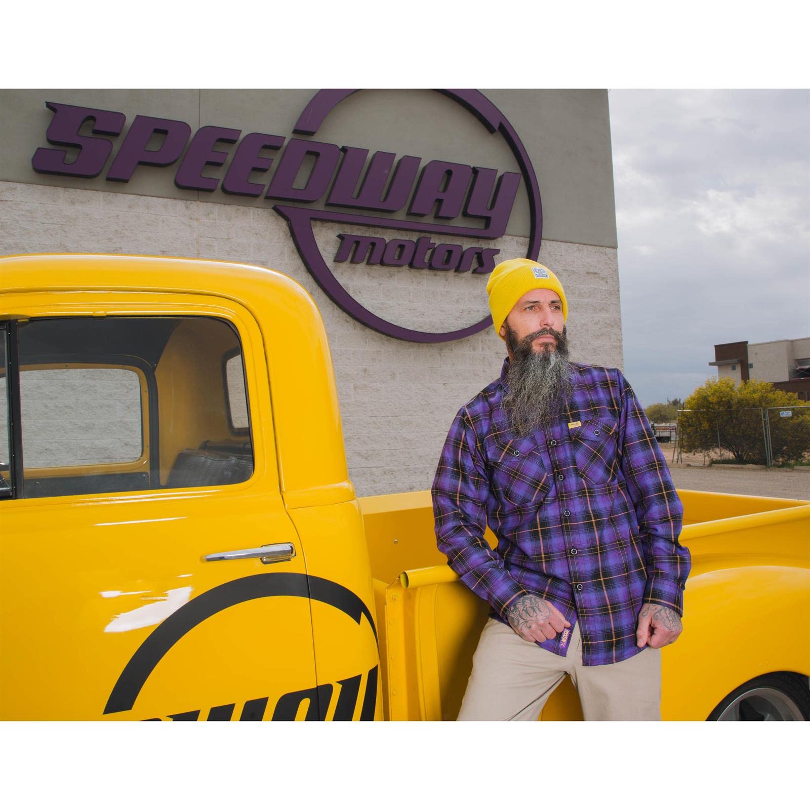 Speedway Motors x Dixxon Flannel Co. Purple Reign Flannel, XL