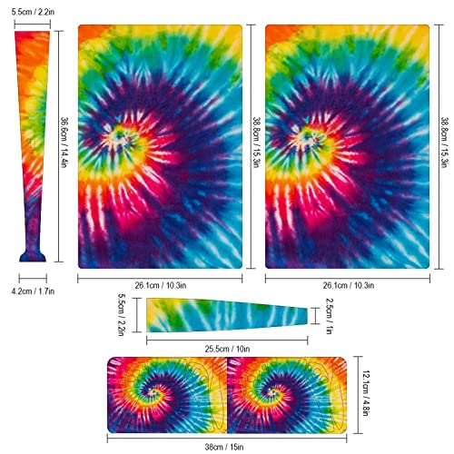 Tie Dye Full Protective Skin Cover Design Wrap Decal Sticker Compatible with PS5 Digital Edition Console and Controller