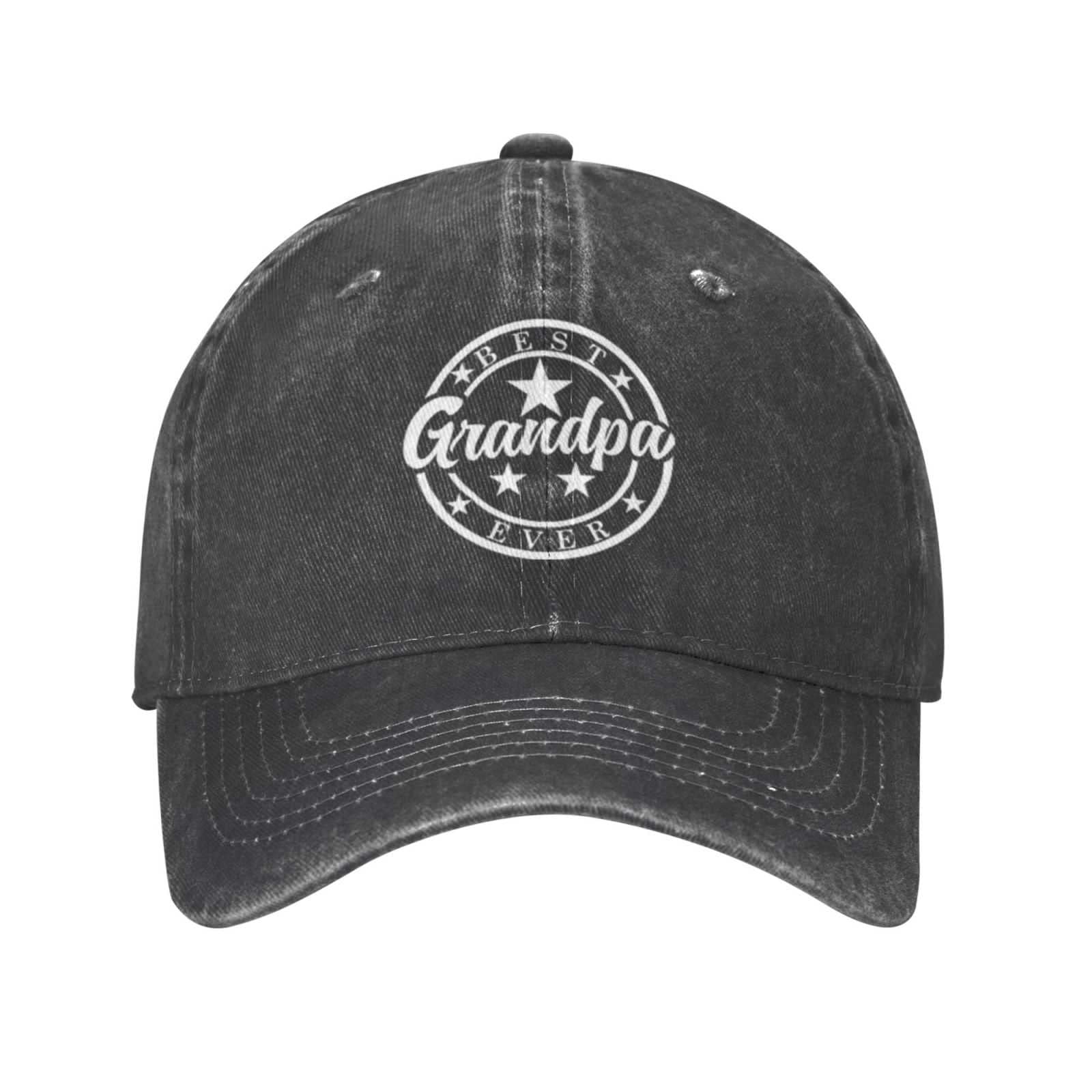 Presents for Women,Best Grandpa Ever Baseball Cap,40th Birthday Gift Ideas for Men,Adjustable Baseball Trucker Cap Black