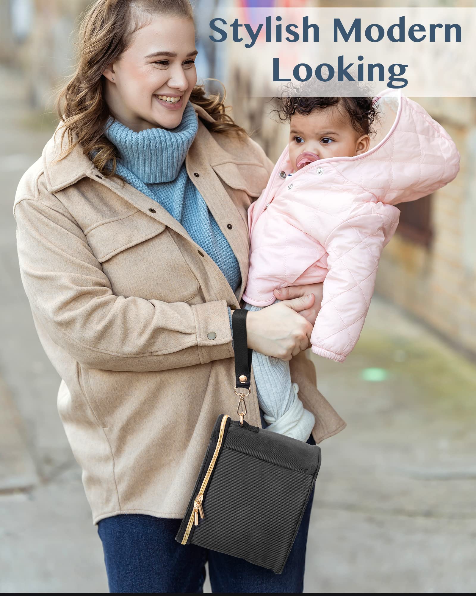 Wearable Breast Pump Bag, Portable Pumping Container Case Bag with Wristlet, Holds Pumping Accessories and Milk Bags