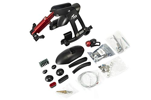 Monorim MXR1 Rear Suspension Upgrade - Segway Ninebot MAX – Black Frame, Red Shock