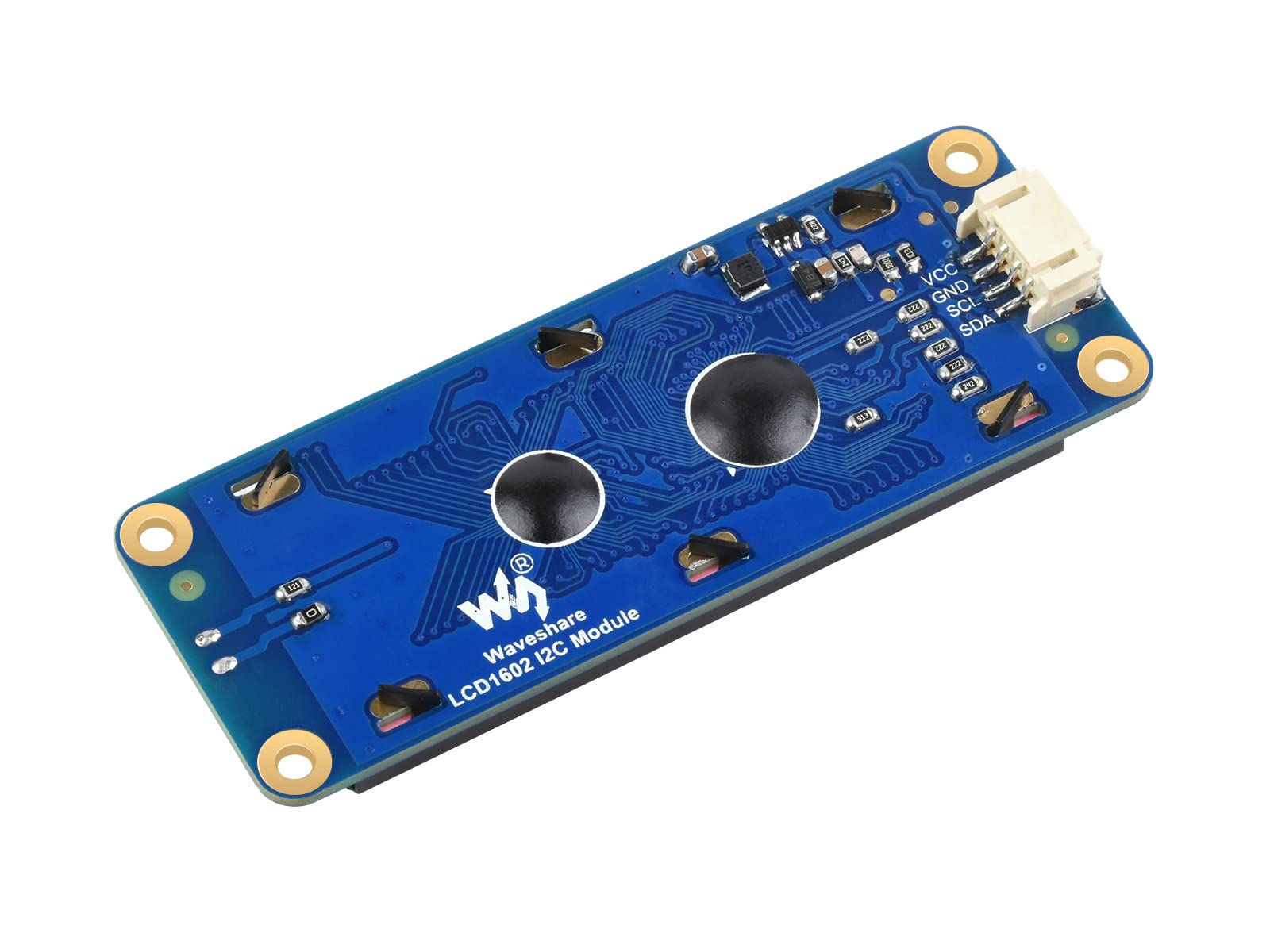 waveshare LCD1602 I2C Module AiP31068 Controller,16x2 Characters LCD Display,White Color with Blue Background 3.3V/5V, for Arduino/Raspberry Pi/Raspberry Pi Pico/Jetson Nano/ESP32/STM32