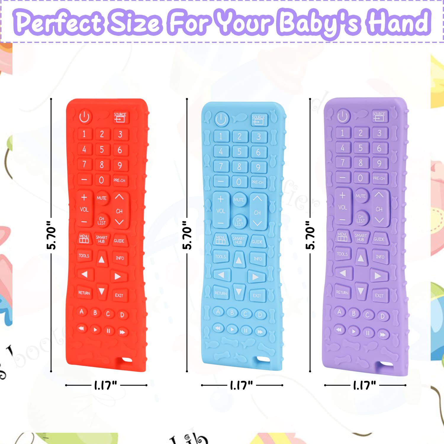 Teething Toys for Babies 0-6 Months 6-12 Months, Baby Teethers for Babies 0-6 months, Remote Teether for Baby Girl Boy Baby Infant Toys