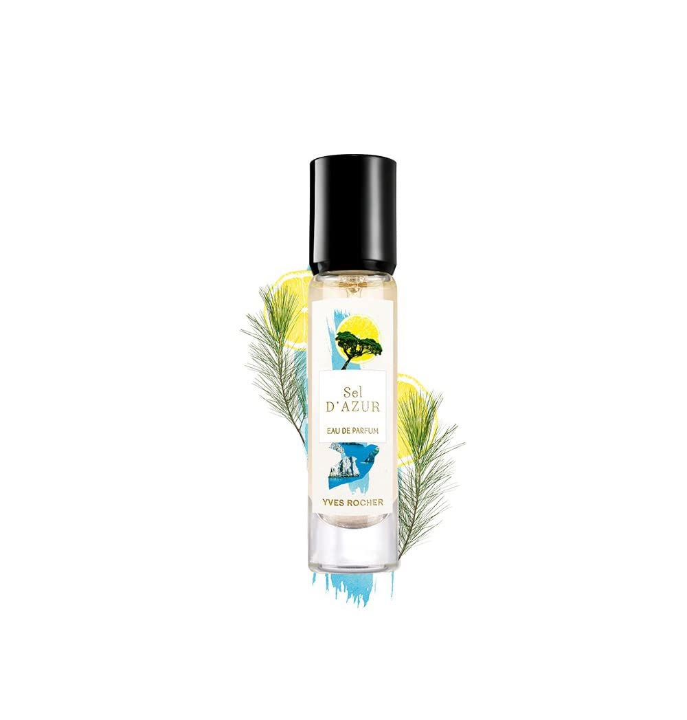 Yves Rocher Eau de Parfum for Women - Sel d'Azur, Travel Size, 10 ml./0.33 fl.oz.
