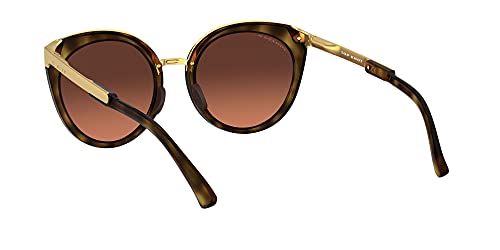Oakley Women's Oo9434 Top Knot Cat Eye Sunglasses, Brown Tortoise/Prizm Brown Gradient, 56 mm