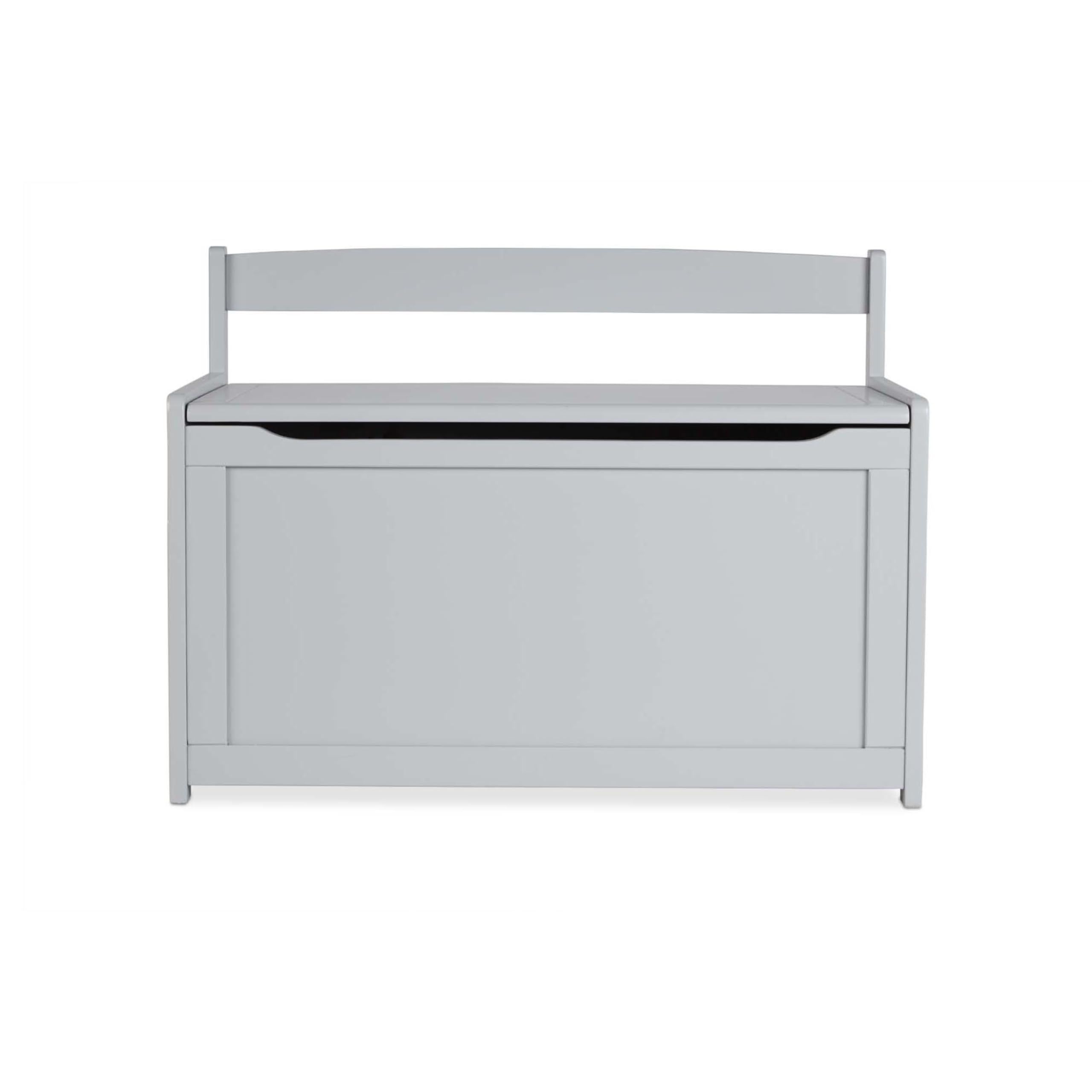 Melissa & Doug Wooden Toy Chest - Gray Furniture for Playroom