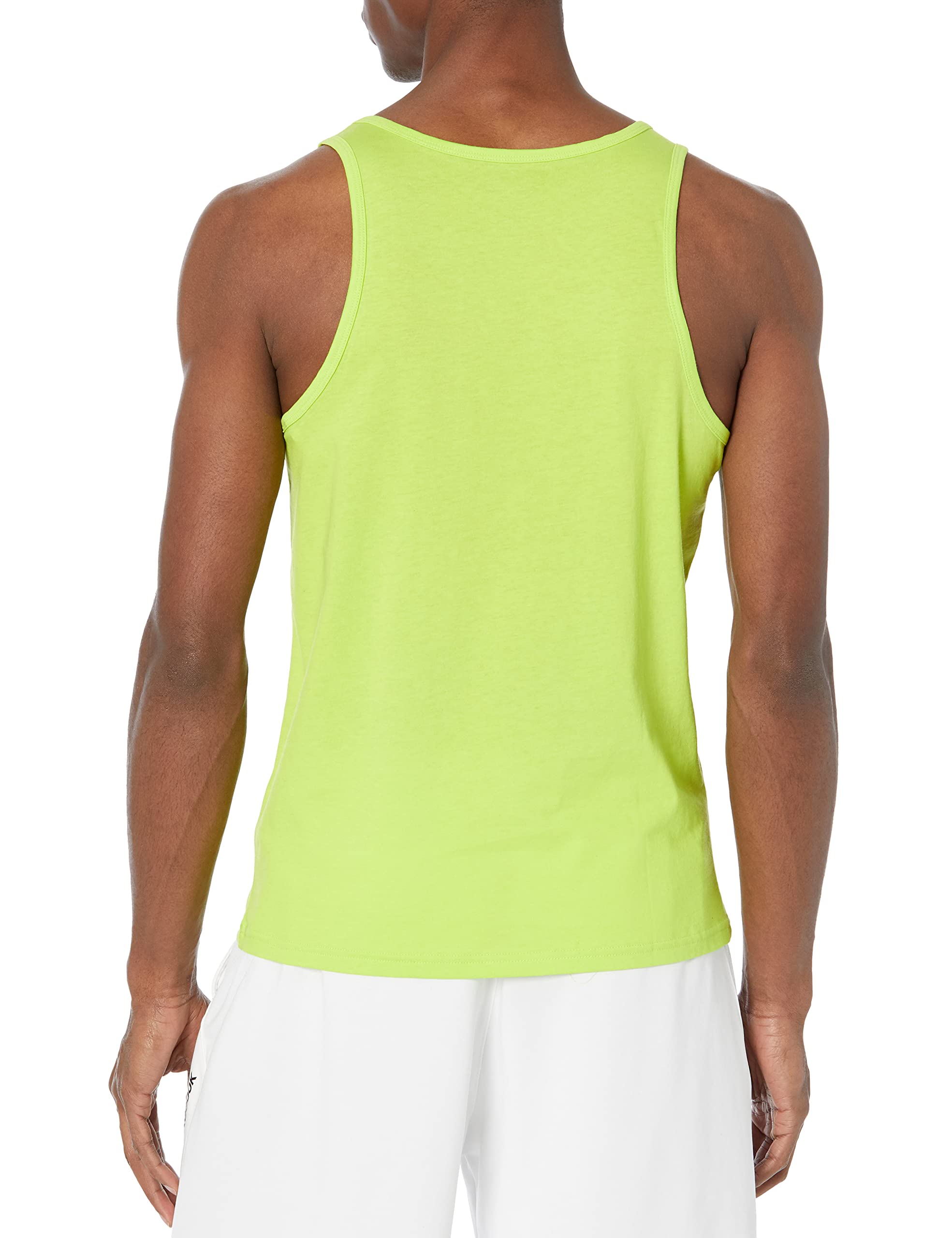 Reebok Men's Standard Vector Logo Sleeveless Tee, Acid Yellow, Large