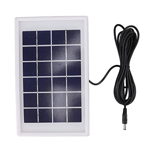 Solar Panel Charger, Lightweight Portable 3W 6V Solar Panel Low Light Efficiency for SolarStreetLights