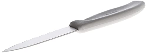 Victorinox Paring Serrated Spear Point Large Polypropylene Handle, White, 4"
