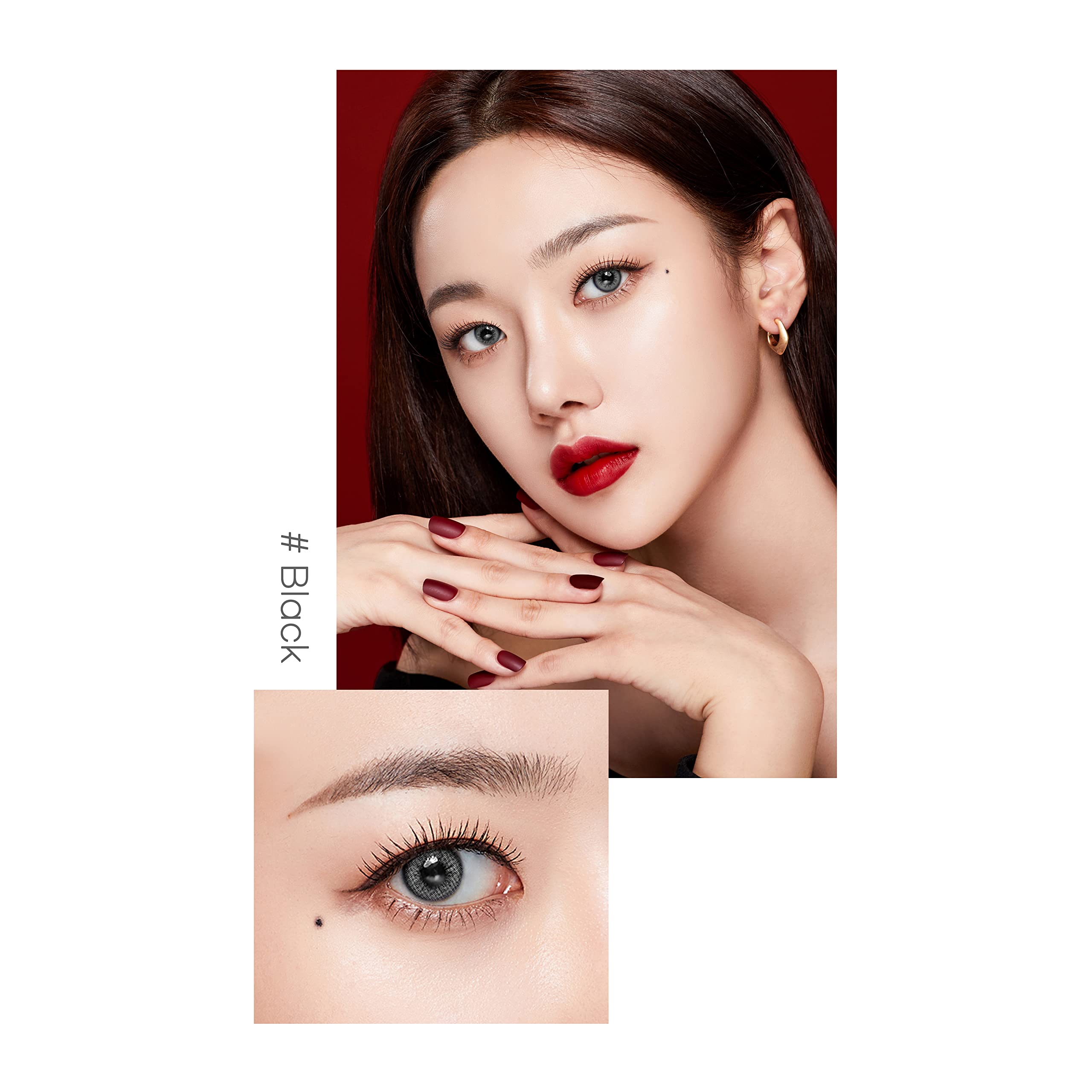 MERYTHOD Waterproof Mascara No Flaking Made in Korea 0.24 oz (01 Black)