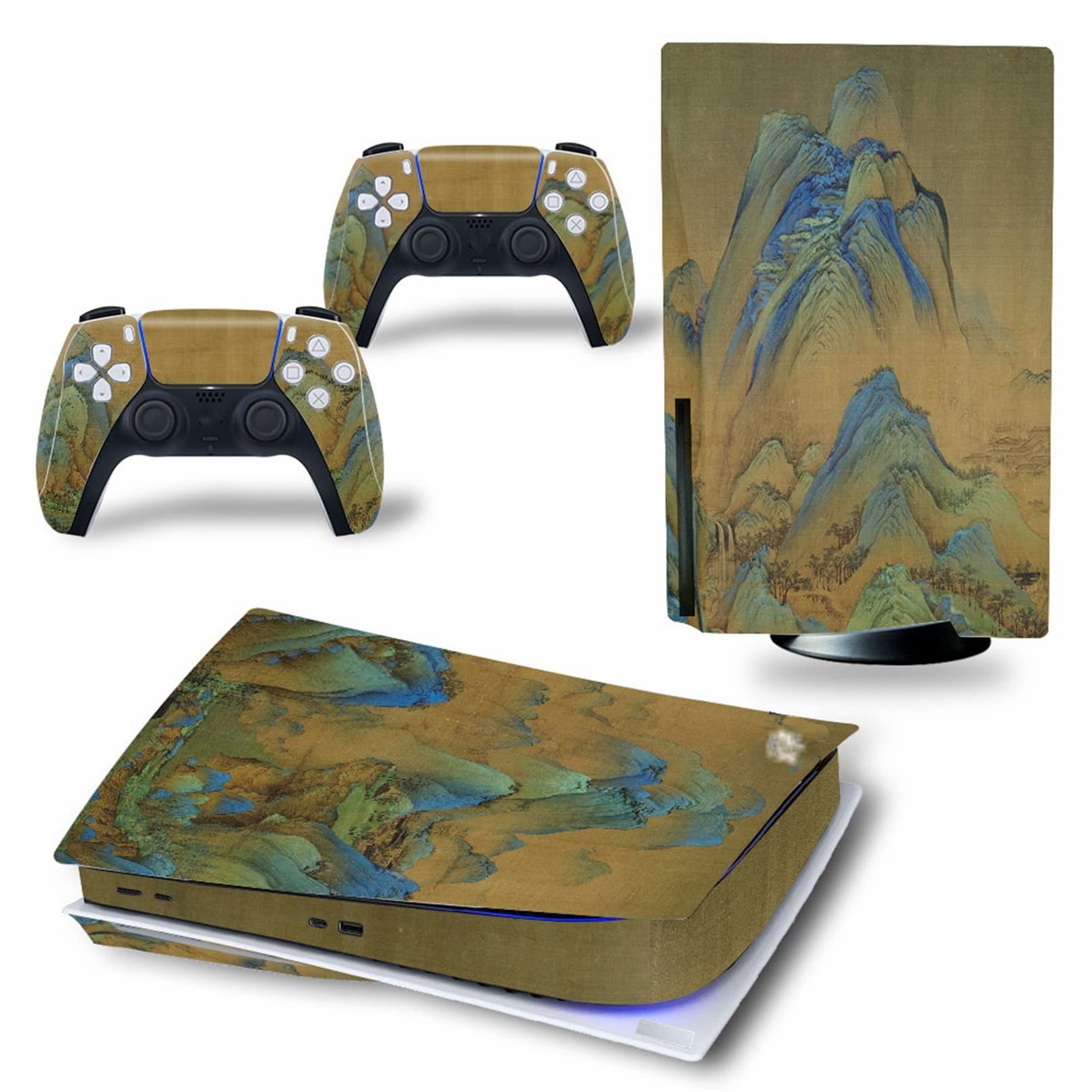 Top factory BUCEN for PS5 Skin Disc Edition & Digital Edition Console and Controller Vinyl Cover Skins Wraps Scratch Resistant, Compatible with for PS5 902735 Anti Scratch (Size : Digital Edition)
