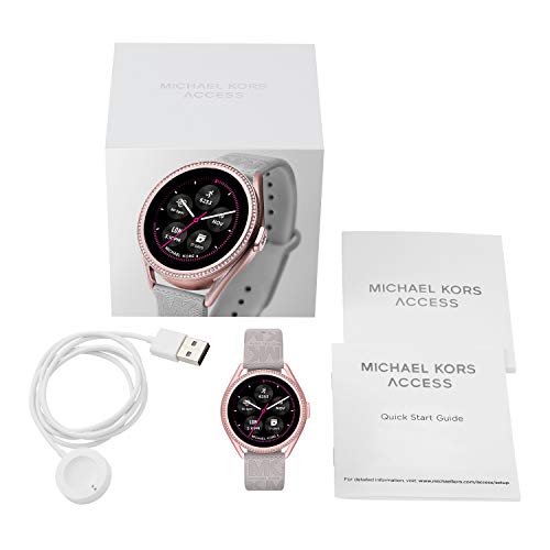 Michael Kors Women's MKGO Gen 5E 43mm Touchscreen Smartwatch with Fitness Tracker, Heart Rate, Contactless Payments, and Smartphone Notifications