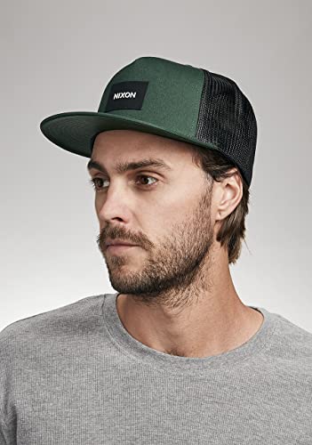 NIXON Team Trucker Hat - Green/Black