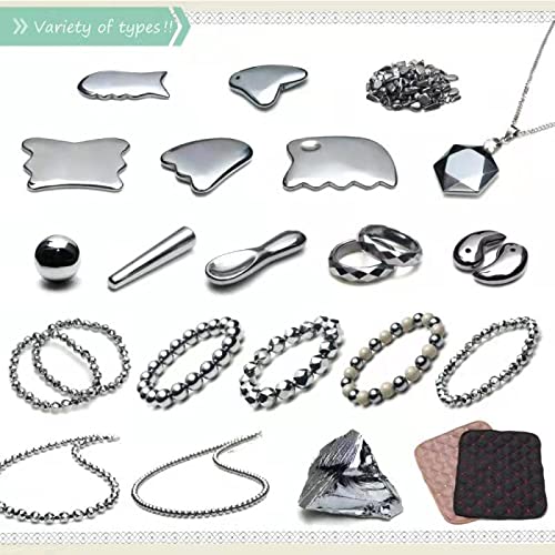 LiZiFang Natural Terahertz Wave Gemstone Round Beads Healing Bracelet 6mm