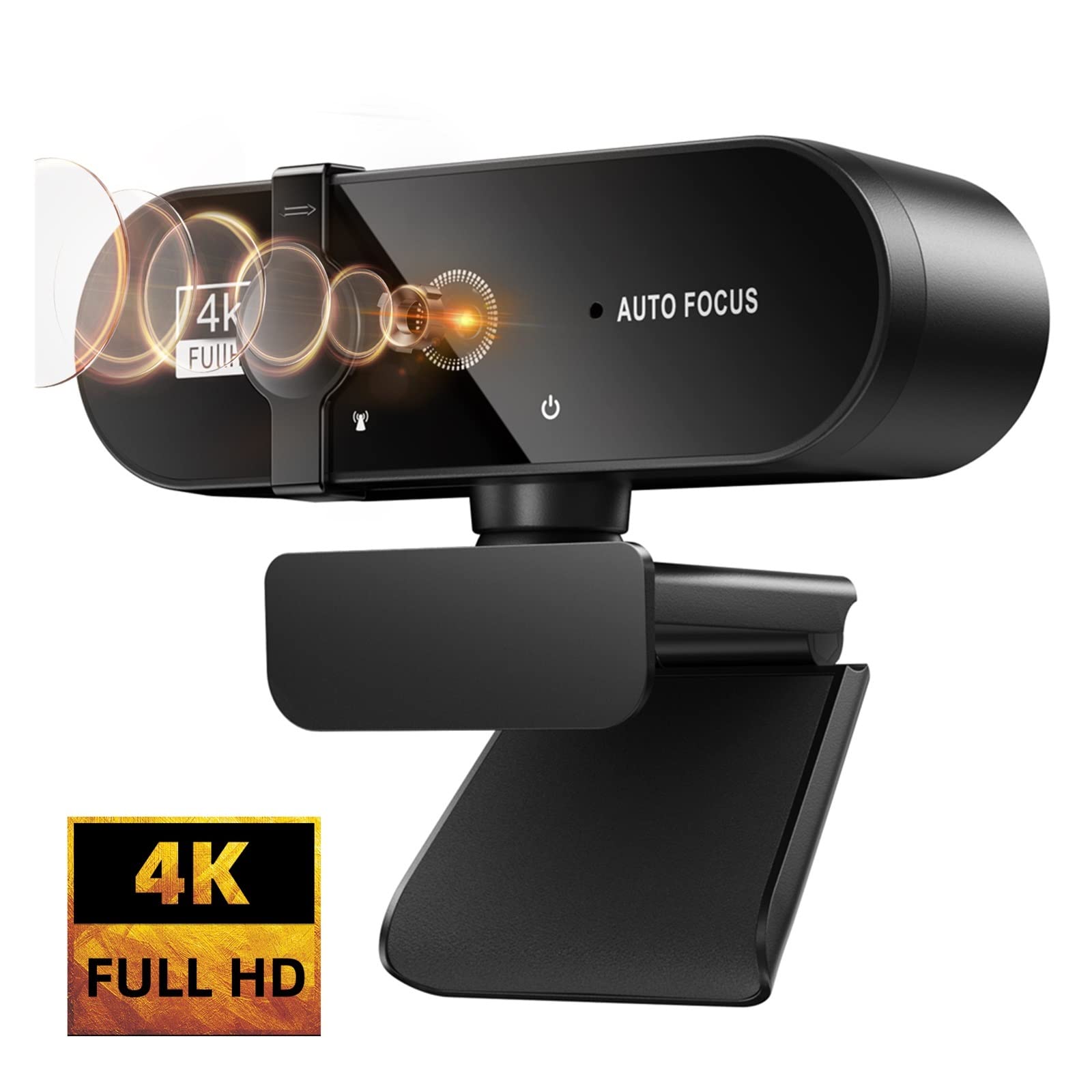 ZAUNCO Webcam Webcam 1080P Computer Webcam Auto Noise Reduction HD Light Capture Webcam USB Webcam, Webcam with Zoom,Face to Face,Media Communication Gaming Webcam (Color : 1080P, Size : X)